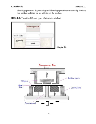 Casting,welding and metal forming lab manual | PDF