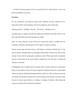 Cast in situ Pile | PDF