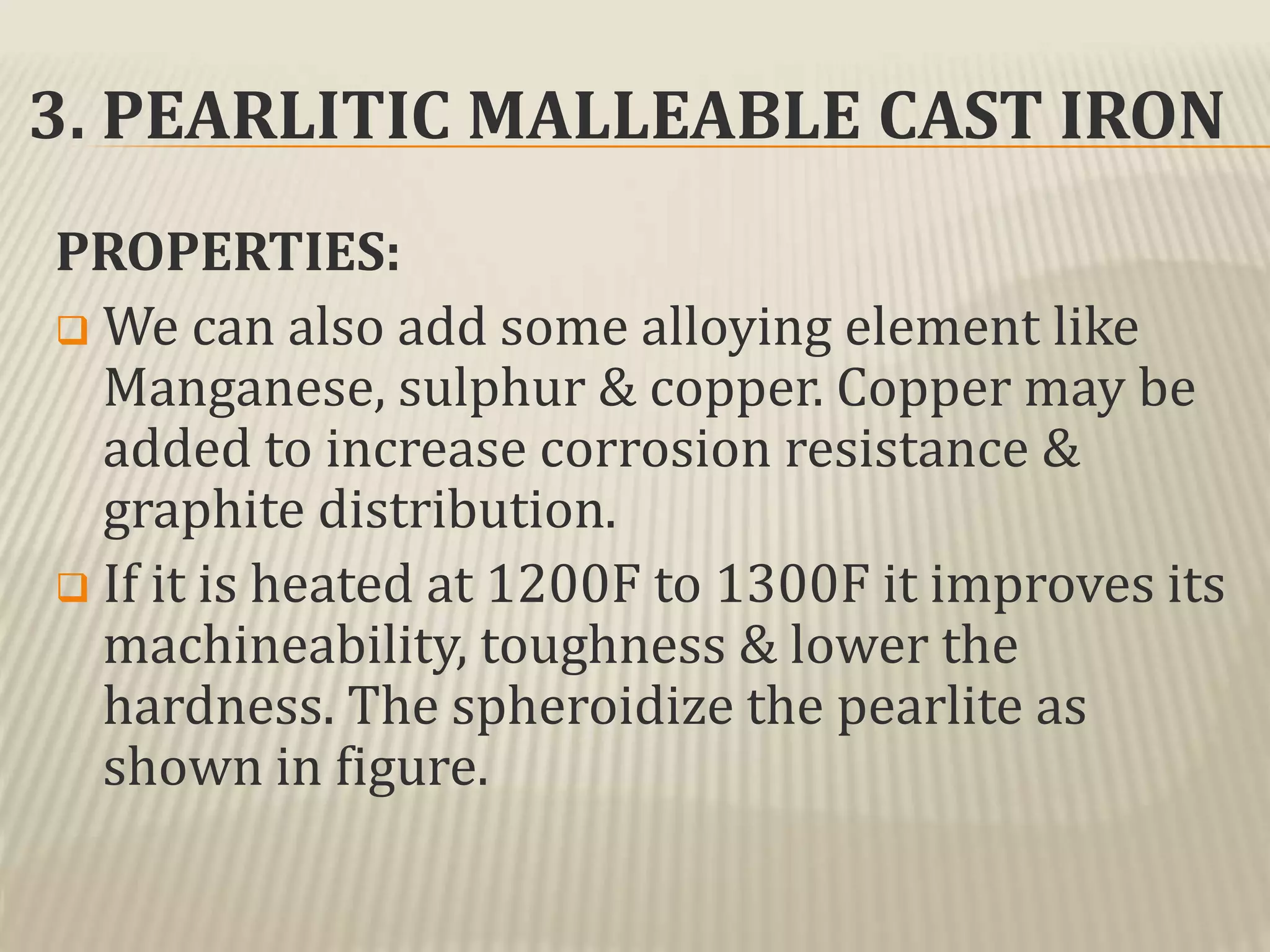 Cast iron its types , properties and its applications.... | PPTX