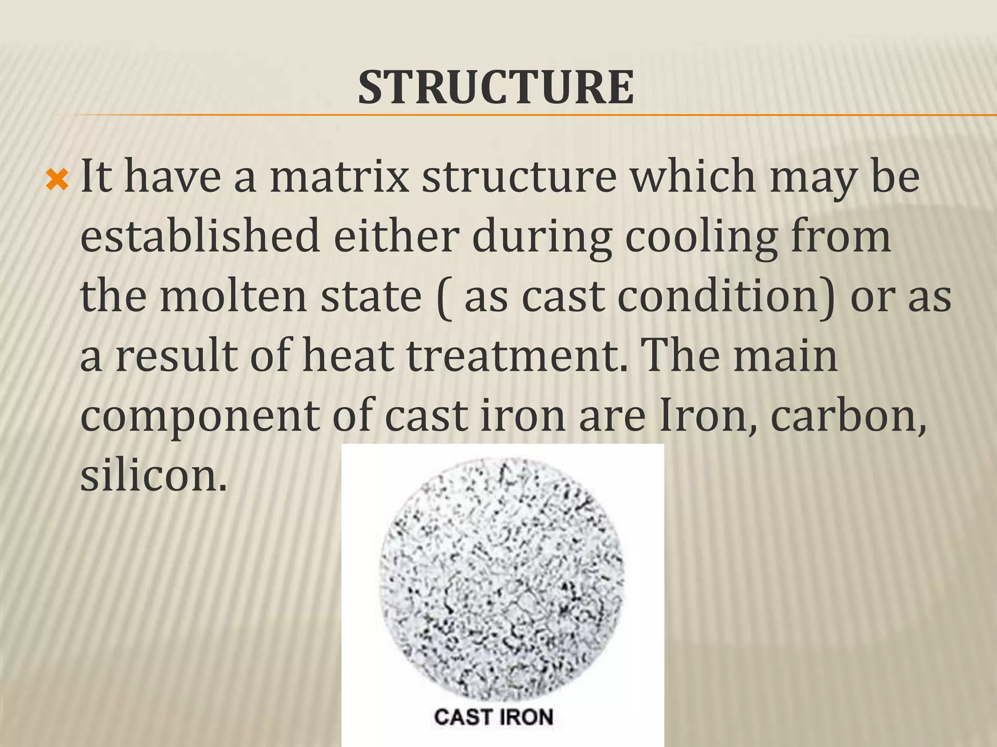 Cast iron its types , properties and its applications.... | PPTX