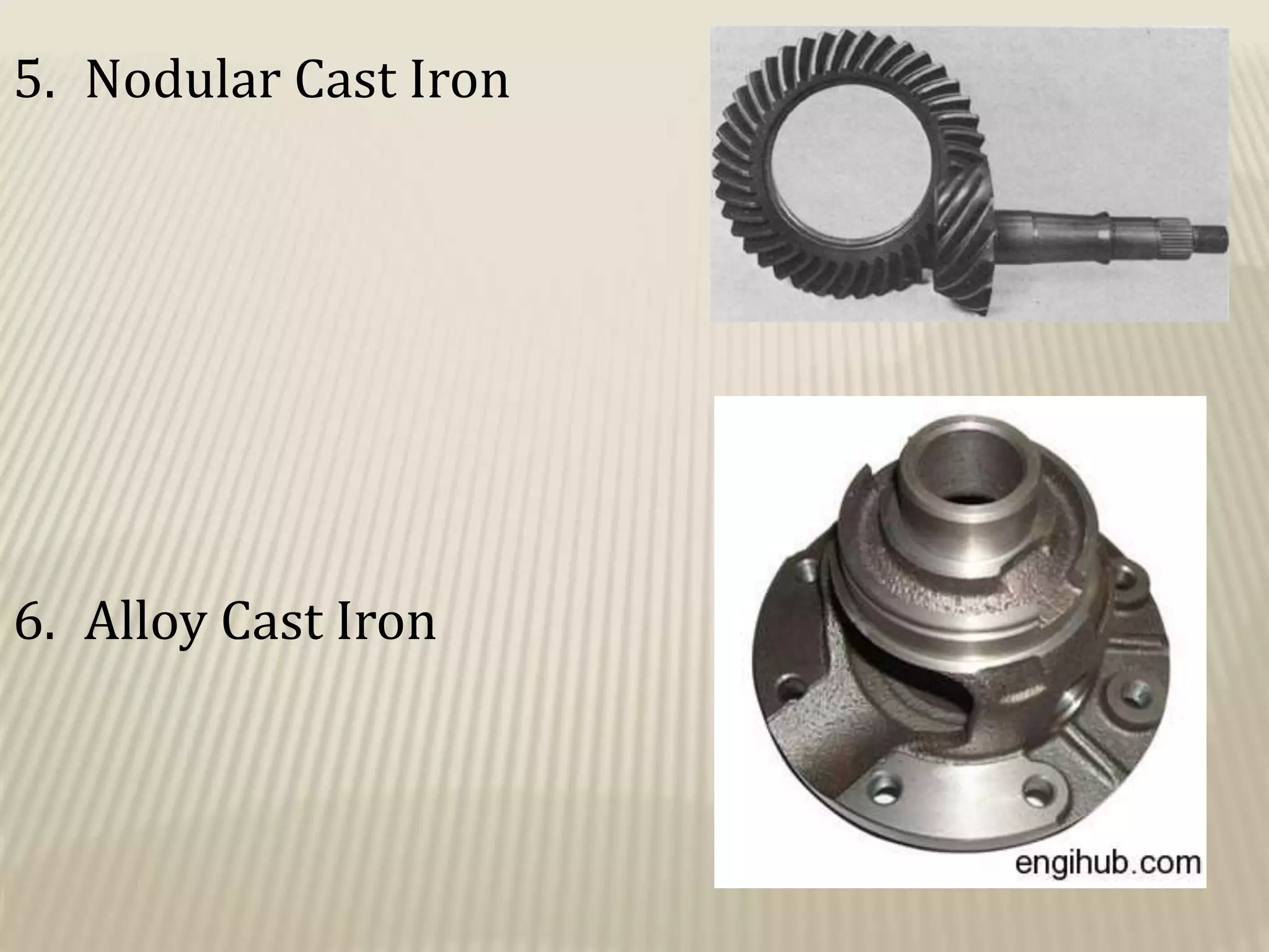 Cast iron its types , properties and its applications.... | PPTX