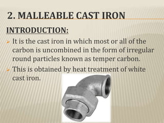 Cast iron its types , properties and its applications.... | PPTX