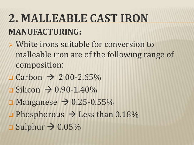 Cast iron its types , properties and its applications.... | PPTX ...