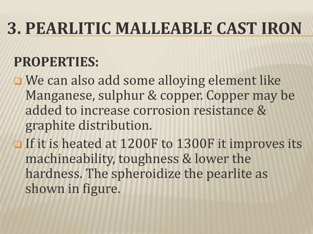 Cast iron its types , properties and its applications.... | PPTX ...