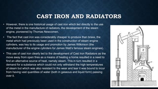 Cast iron radiators history of | PPTX | Science