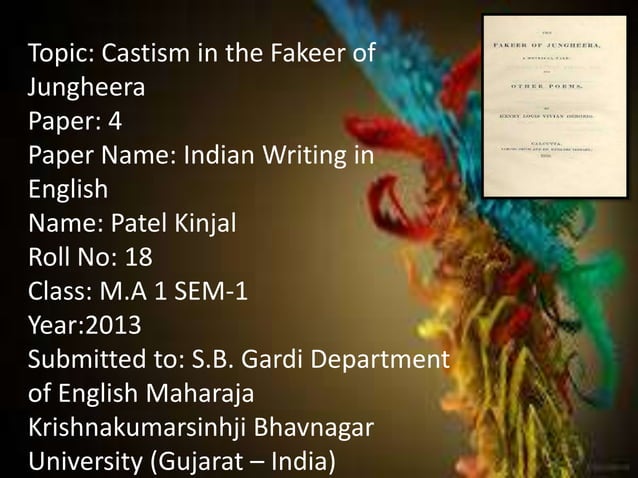 Castism in the fakeer of jungheera | PPTX | Hinduism | Religion ...
