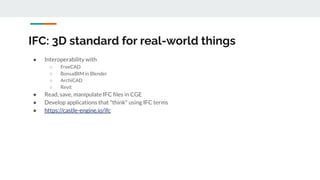 Castle Game Engine: intro, web, IFC, 3D scanning, mORMot | PPT