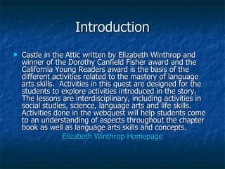 Castle in the attic webquest | PPT