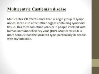 Castleman Disease | PPTX