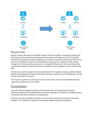 Cloud Readiness : CAST & Microsoft Azure Partnership Overview | PDF