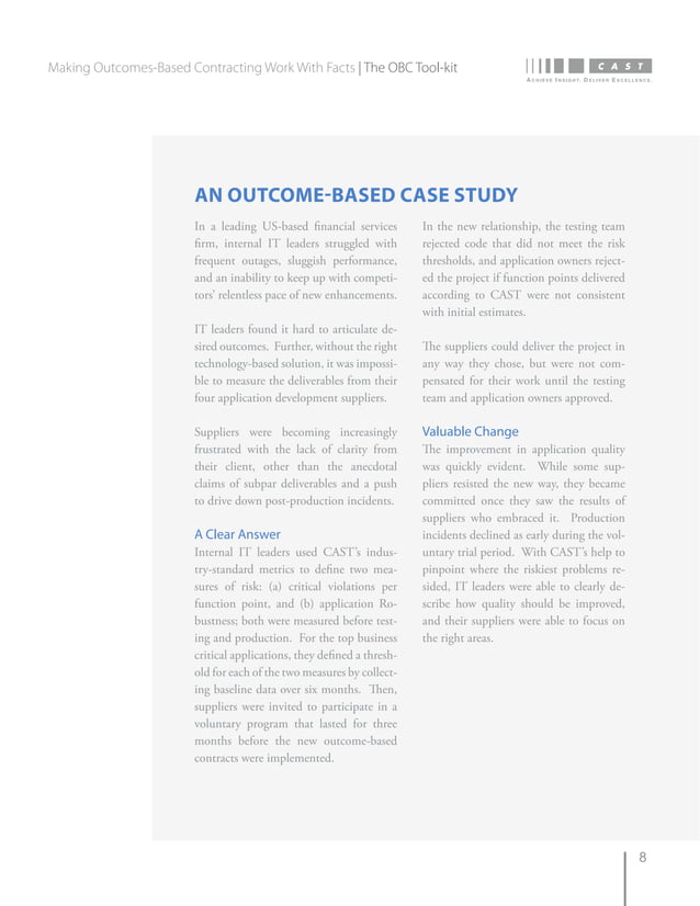 Drive Business Excellence with Outcomes-Based Contracting: The OBC ...