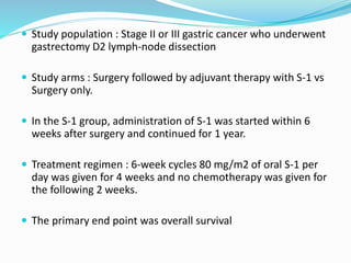 Ca stomach chemo | PPTX