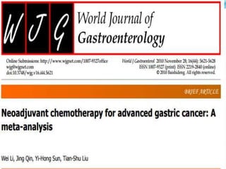 Ca stomach chemo | PPTX