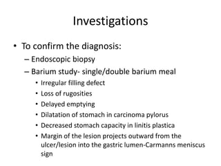 Ca stomach & duodenal ulcer | PPTX