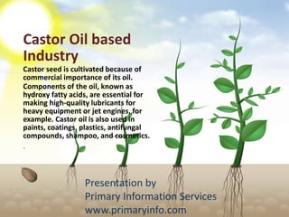Castor oil derivatives | PPTX