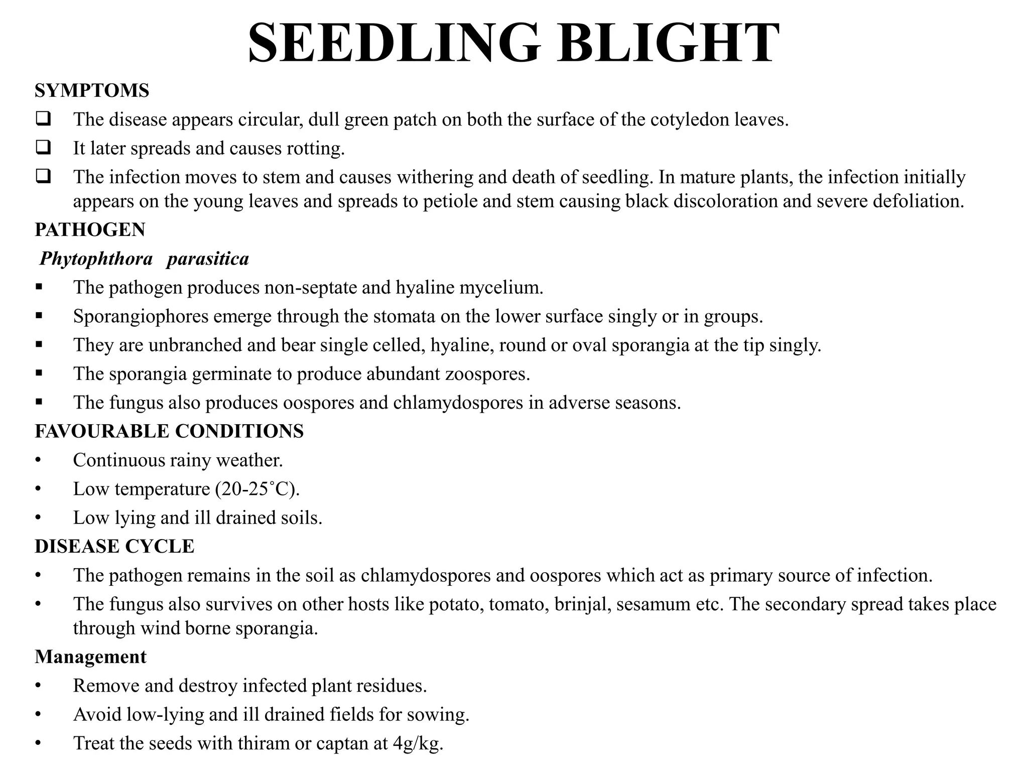 Diseases of castor and their management. | PDF