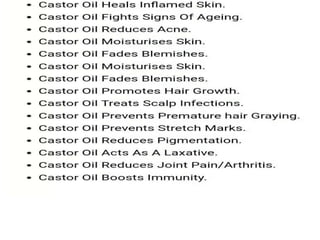 Castor farming for Oil Production | PPTX