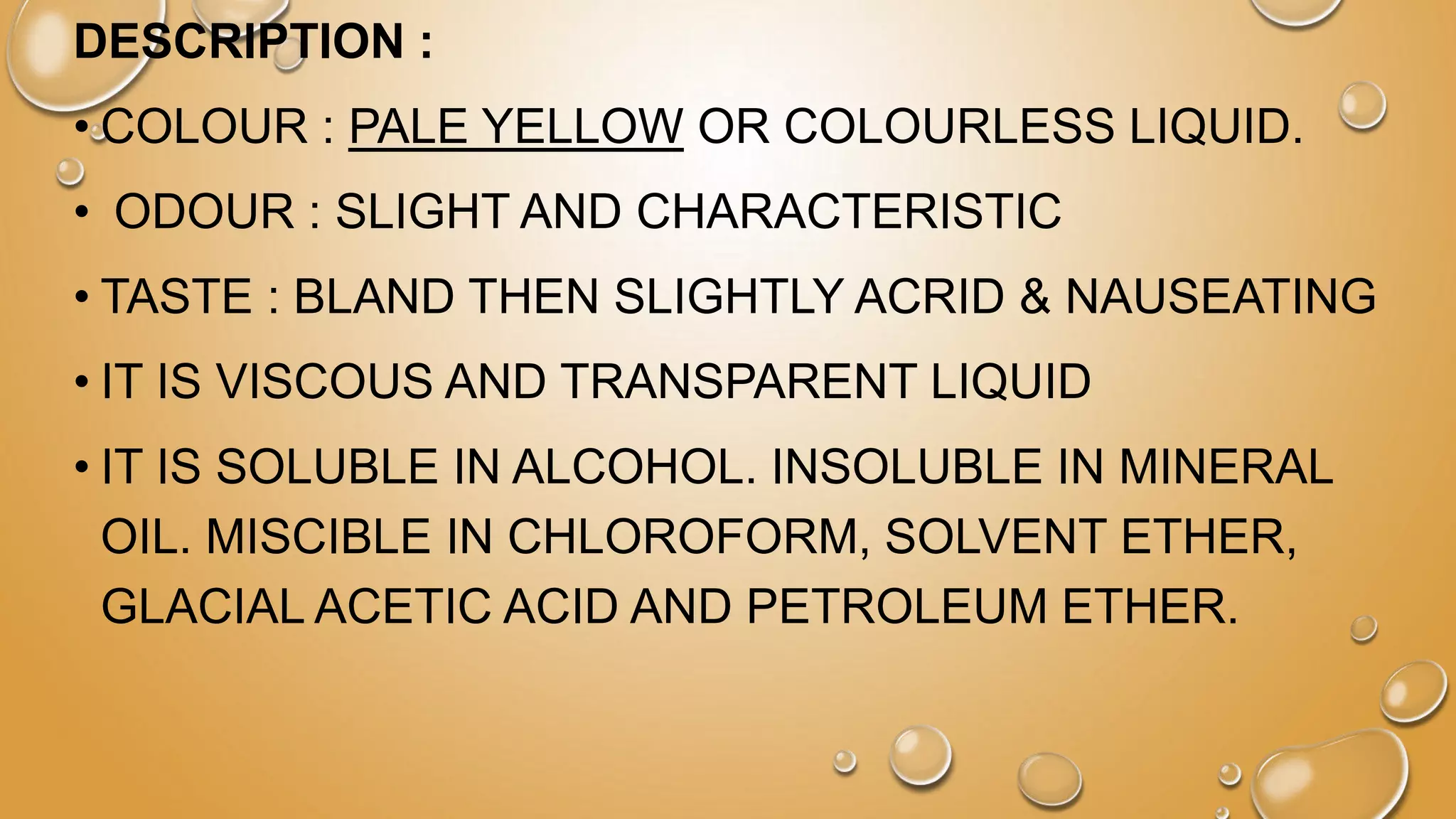 Castor oil | PPTX
