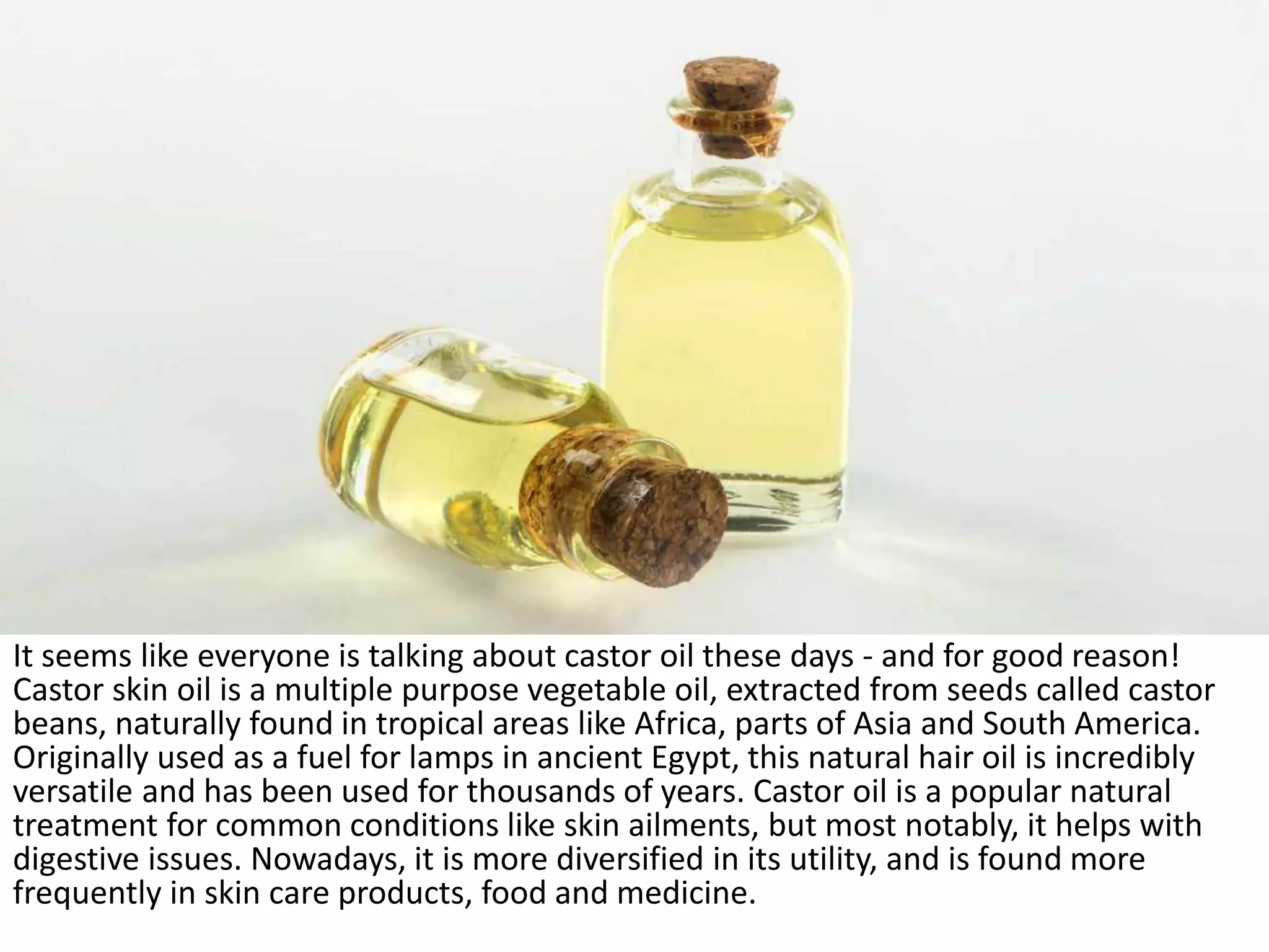 Castor oil importance | PPTX