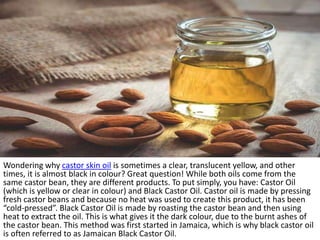 Castor oil importance | PPTX