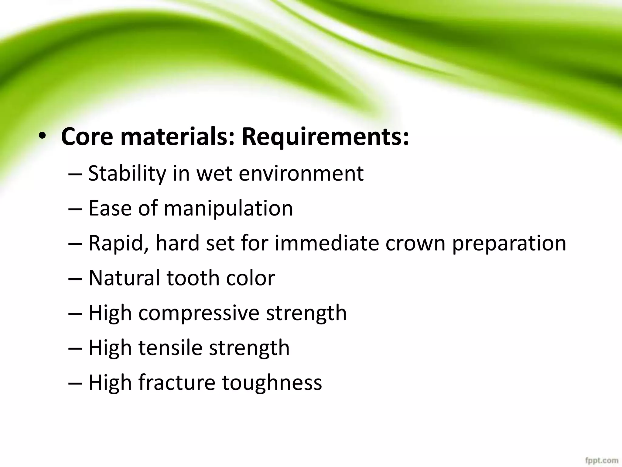 Custom made post & Core in endodontics | PPTX