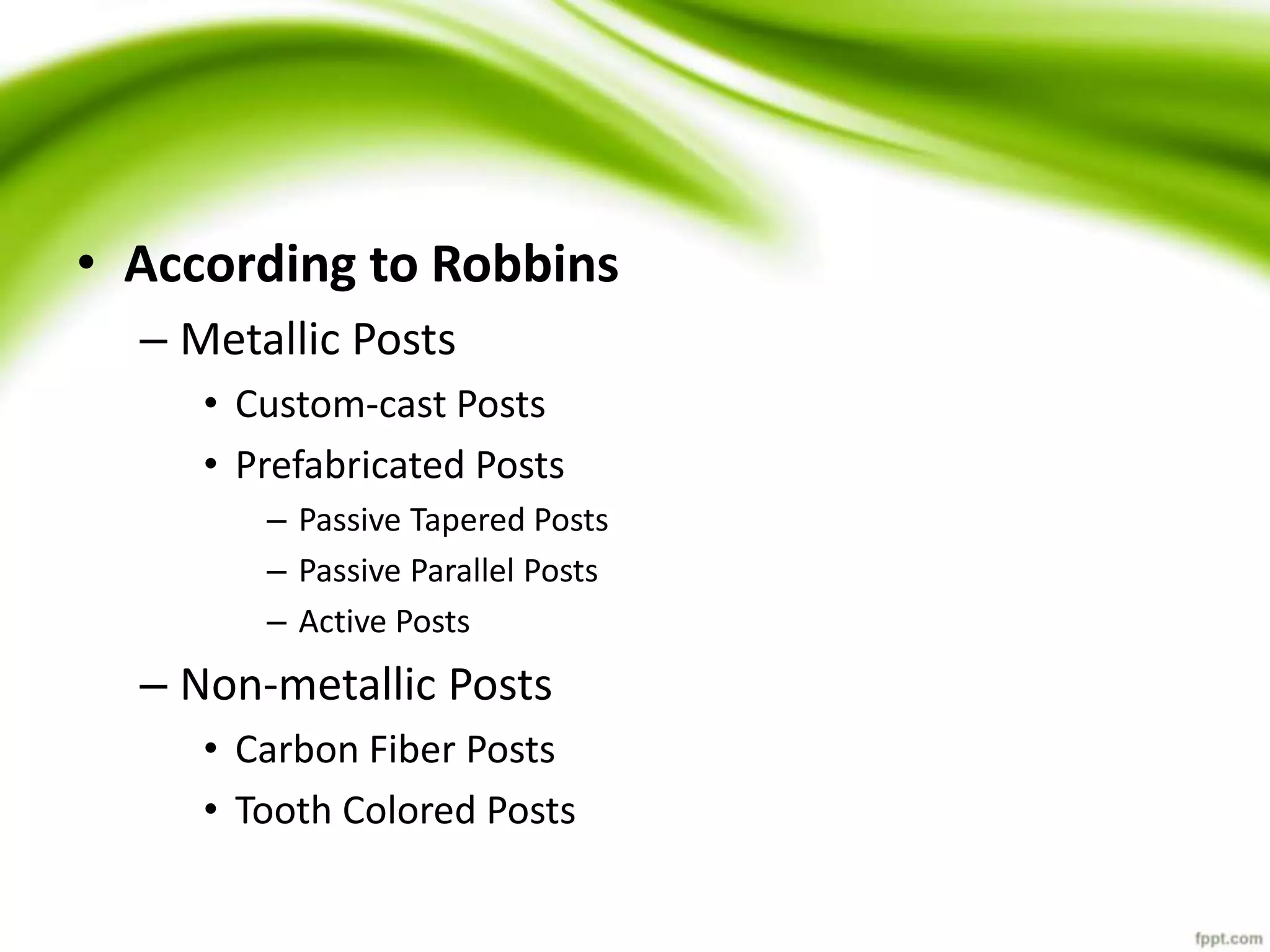 Custom made post & Core in endodontics | PPTX