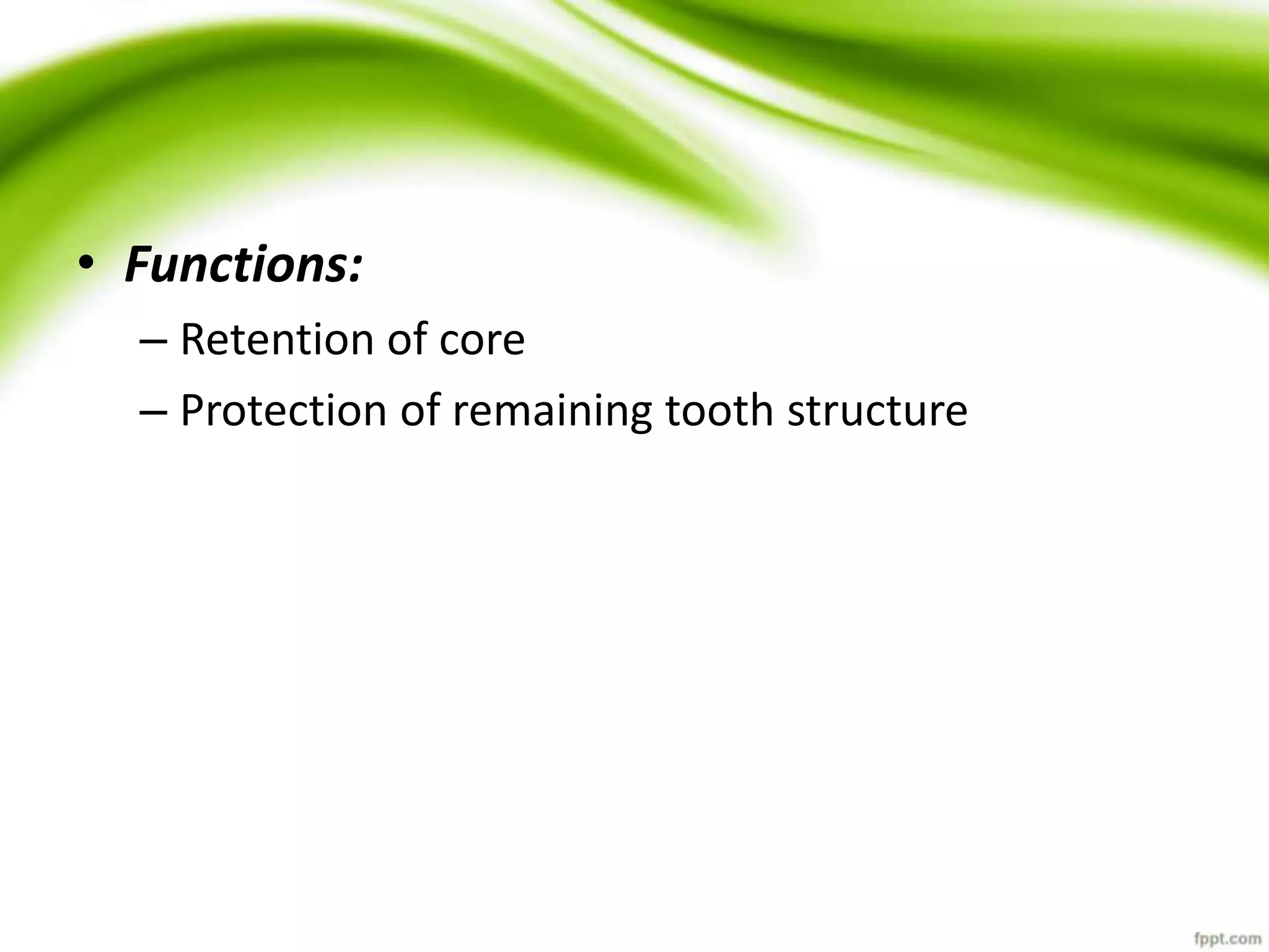 Custom made post & Core in endodontics | PPTX