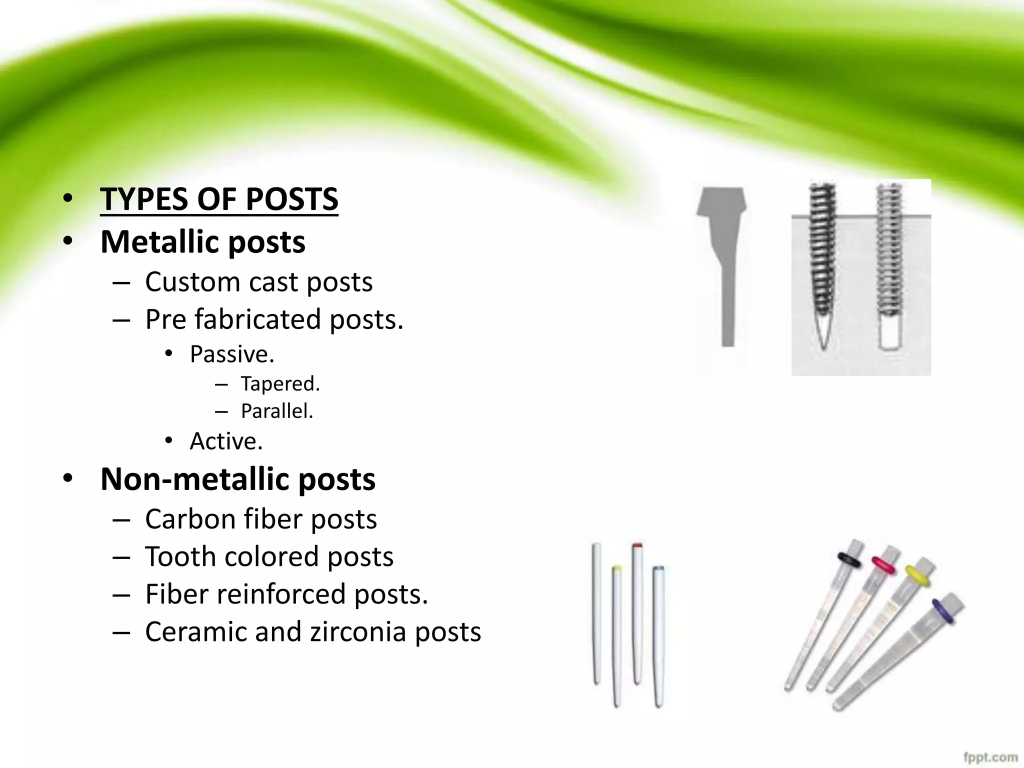 Custom made post & Core in endodontics | PPTX