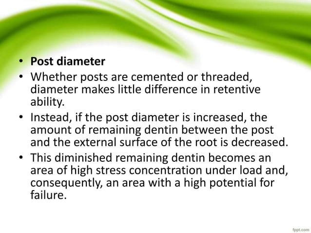 Custom made post & Core in endodontics | PPTX