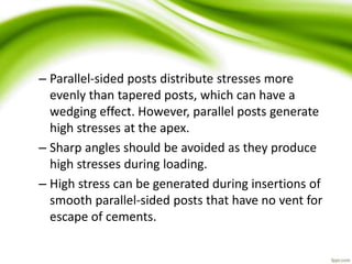 Custom made post & Core in endodontics | PPTX