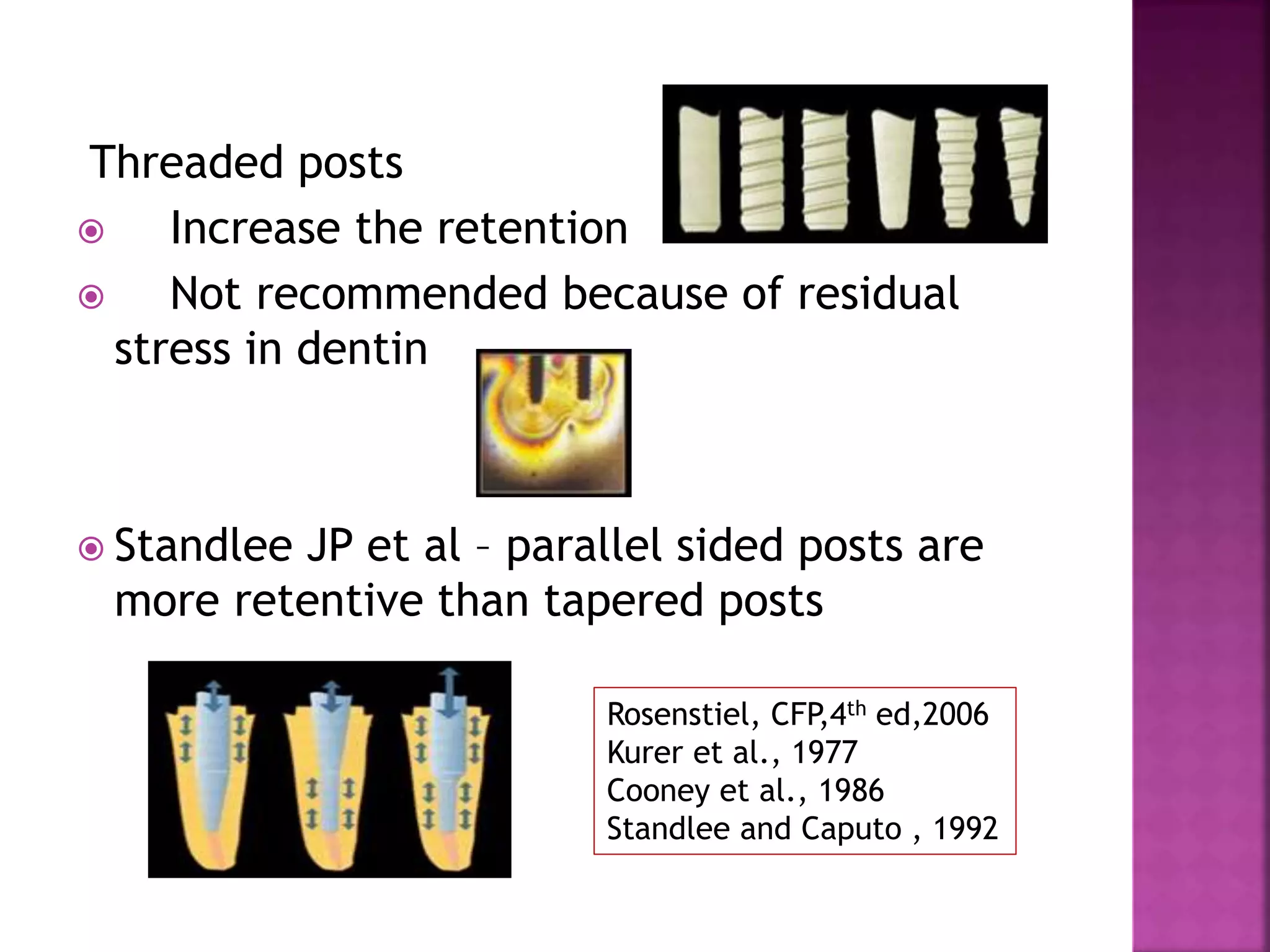 Cast post - Restoration of endodontically treated teeth | PPTX | Dental ...
