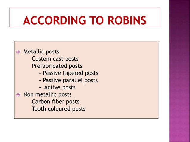 Cast post - Restoration of endodontically treated teeth | PPTX | Dental ...