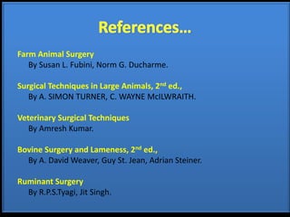 Castration Procedure in Farm Animals (Teaching PPT Material) | PPTX