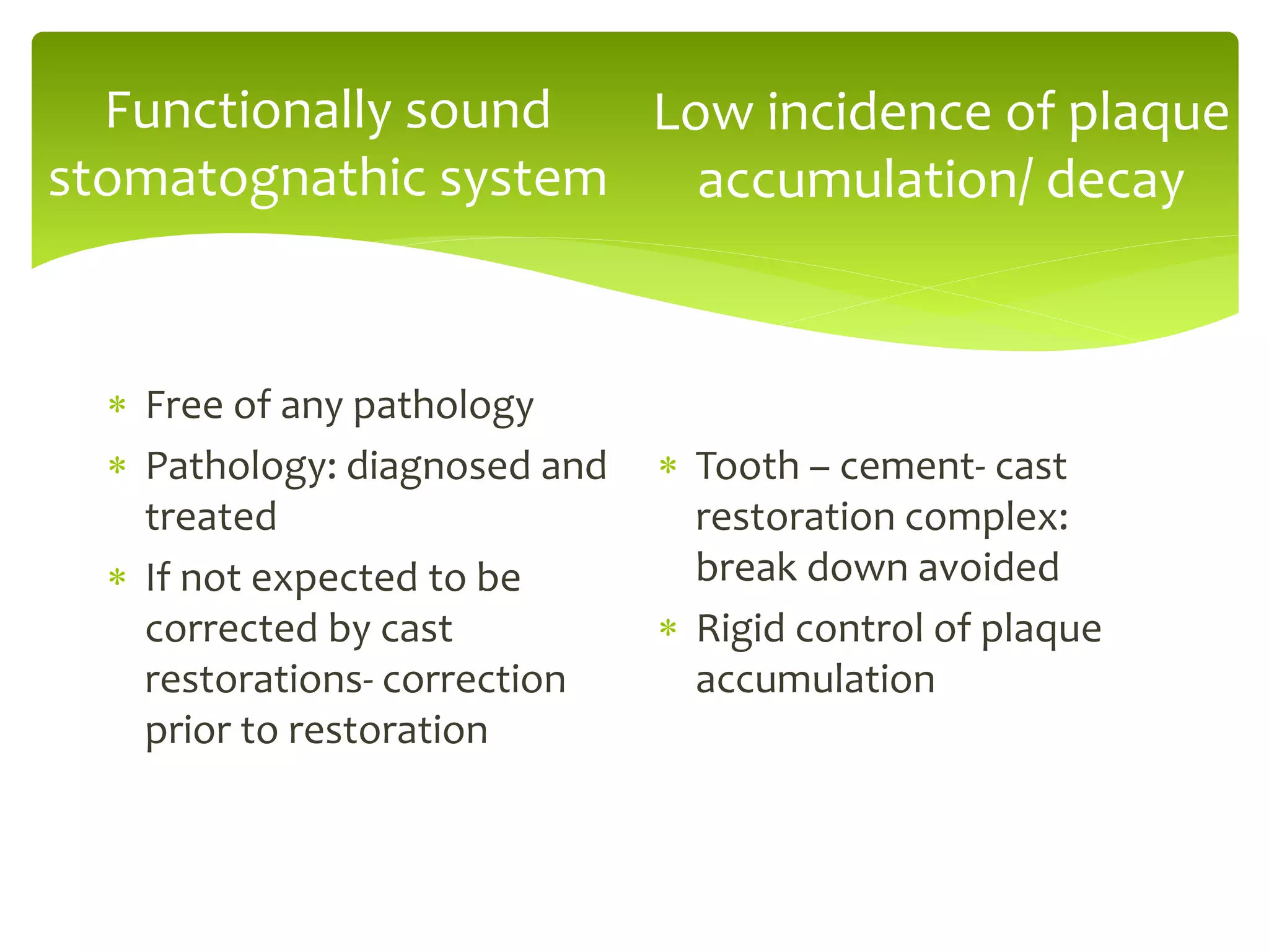 Cast restorations | PPTX