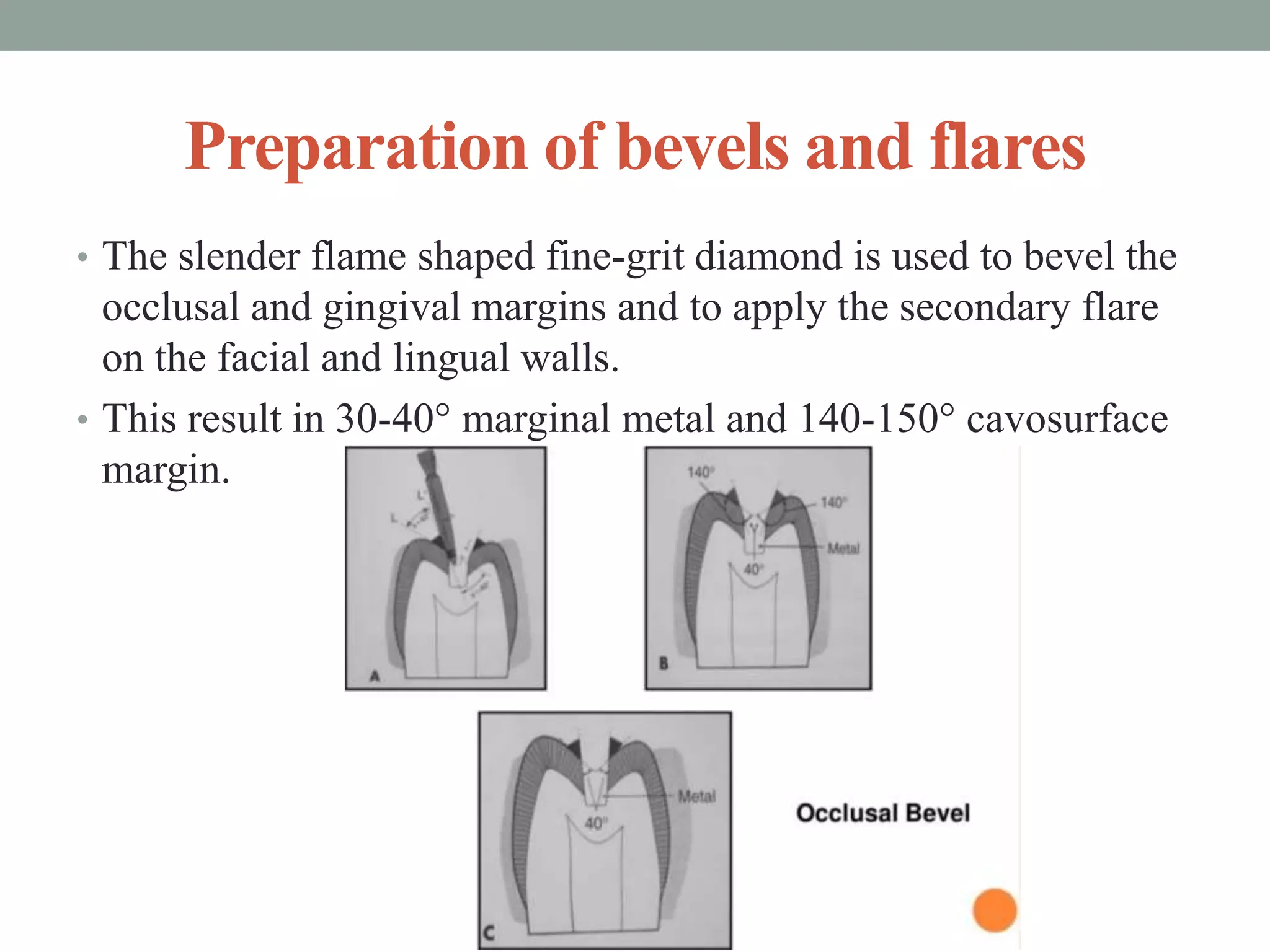 Cavity preparation for cast metal restorations | PPTX