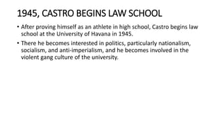 HISTORY YEAR 9 - FIDEL CASTRO | PPTX