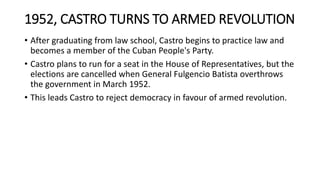 HISTORY YEAR 9 - FIDEL CASTRO | PPTX