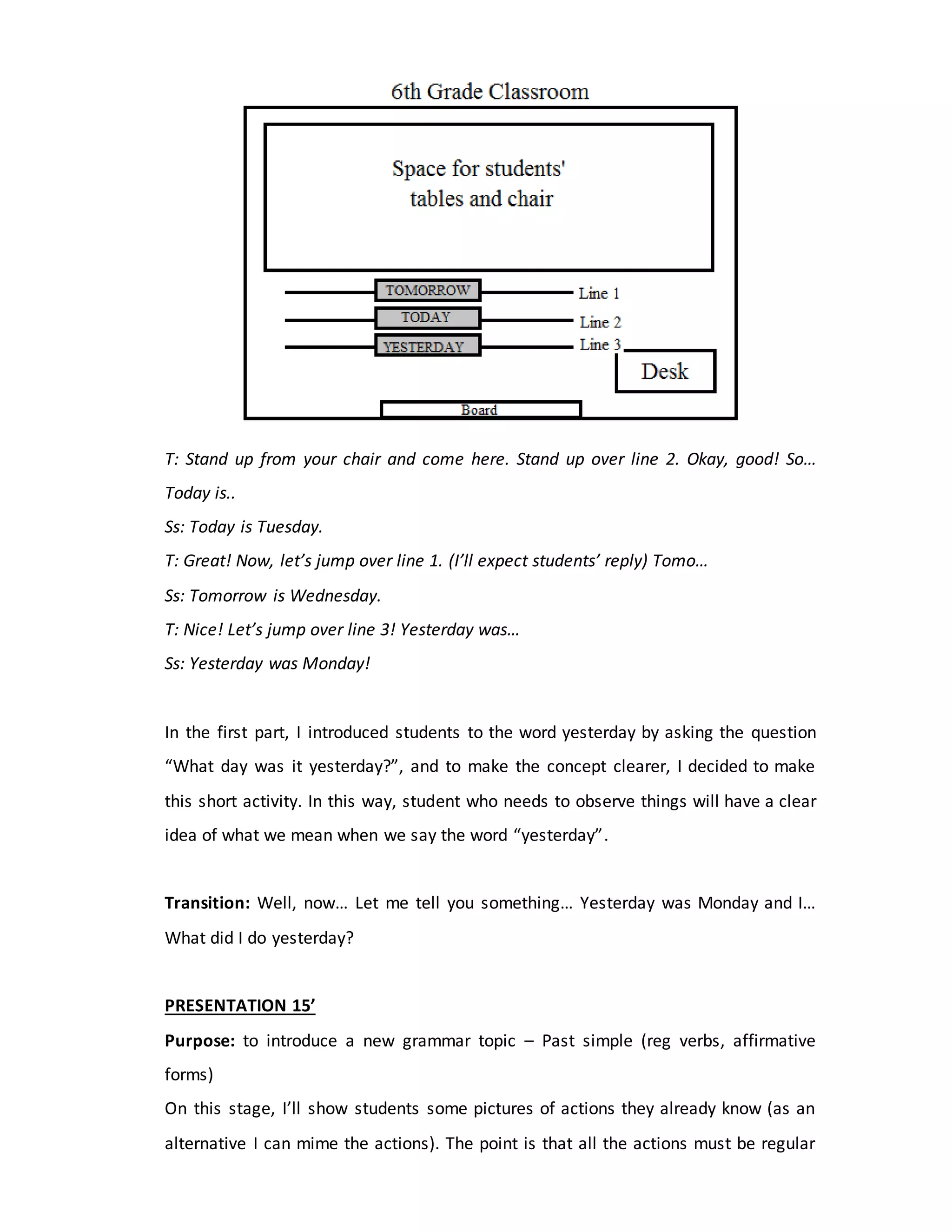 Mock lesson plans for Primary Level | DOCX