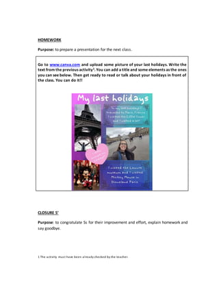 Mock lesson plans for Primary Level | DOCX | Homework and Study | Education