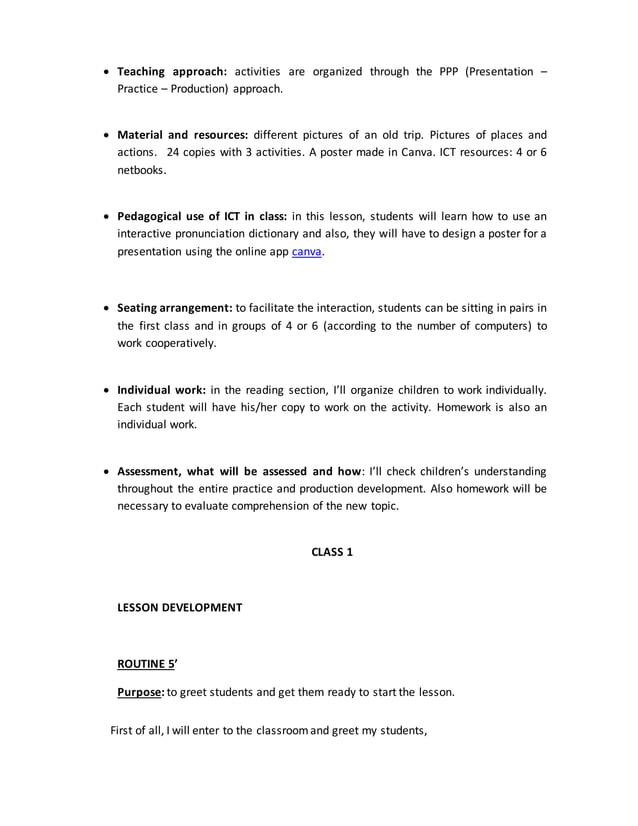 Mock lesson plans for Primary Level | DOCX | Homework and Study | Education