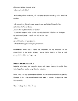 Mock lesson plans for Primary Level | DOCX | Homework and Study | Education