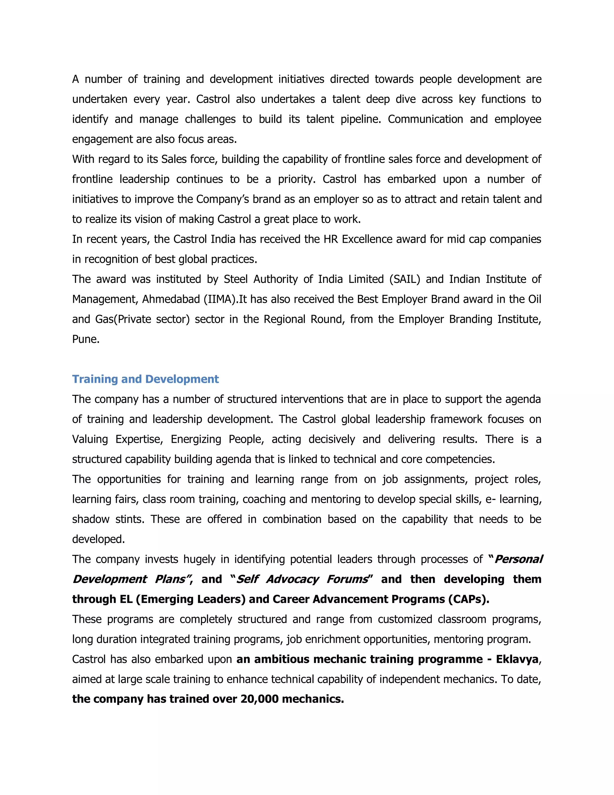 Castrol sales & distribution mgmt | PDF
