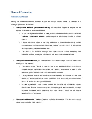Castrol sales & distribution mgmt | PDF