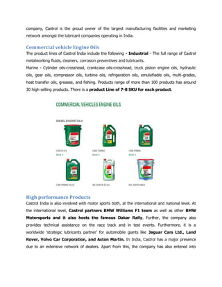 Castrol sales & distribution mgmt | PDF