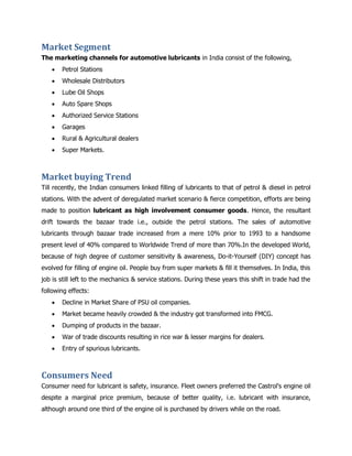 Castrol sales & distribution mgmt | PDF