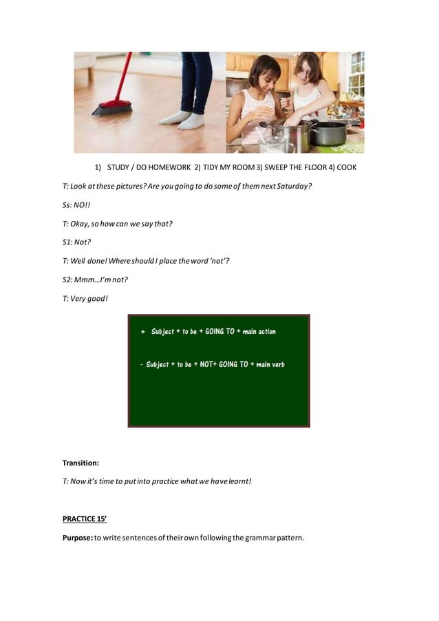 Mock lesson plans - Secondary level | PDF