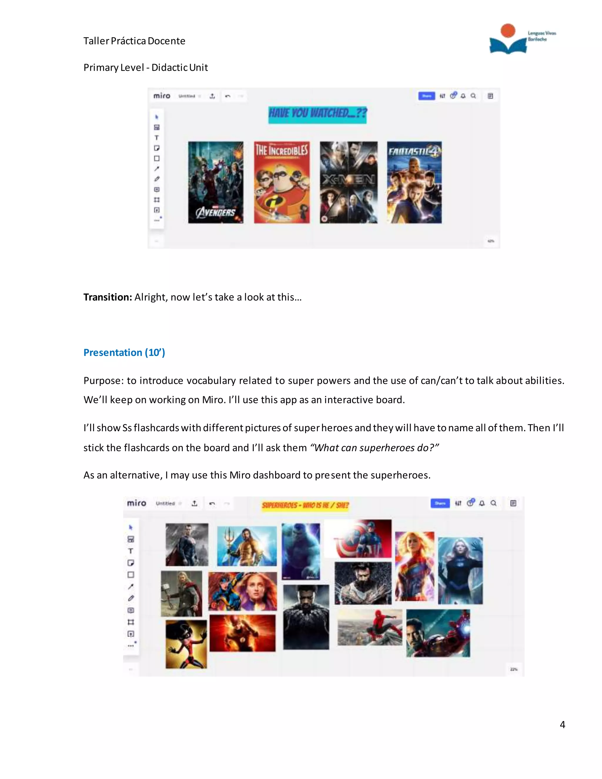 Didactic unit - Primary level | DOCX