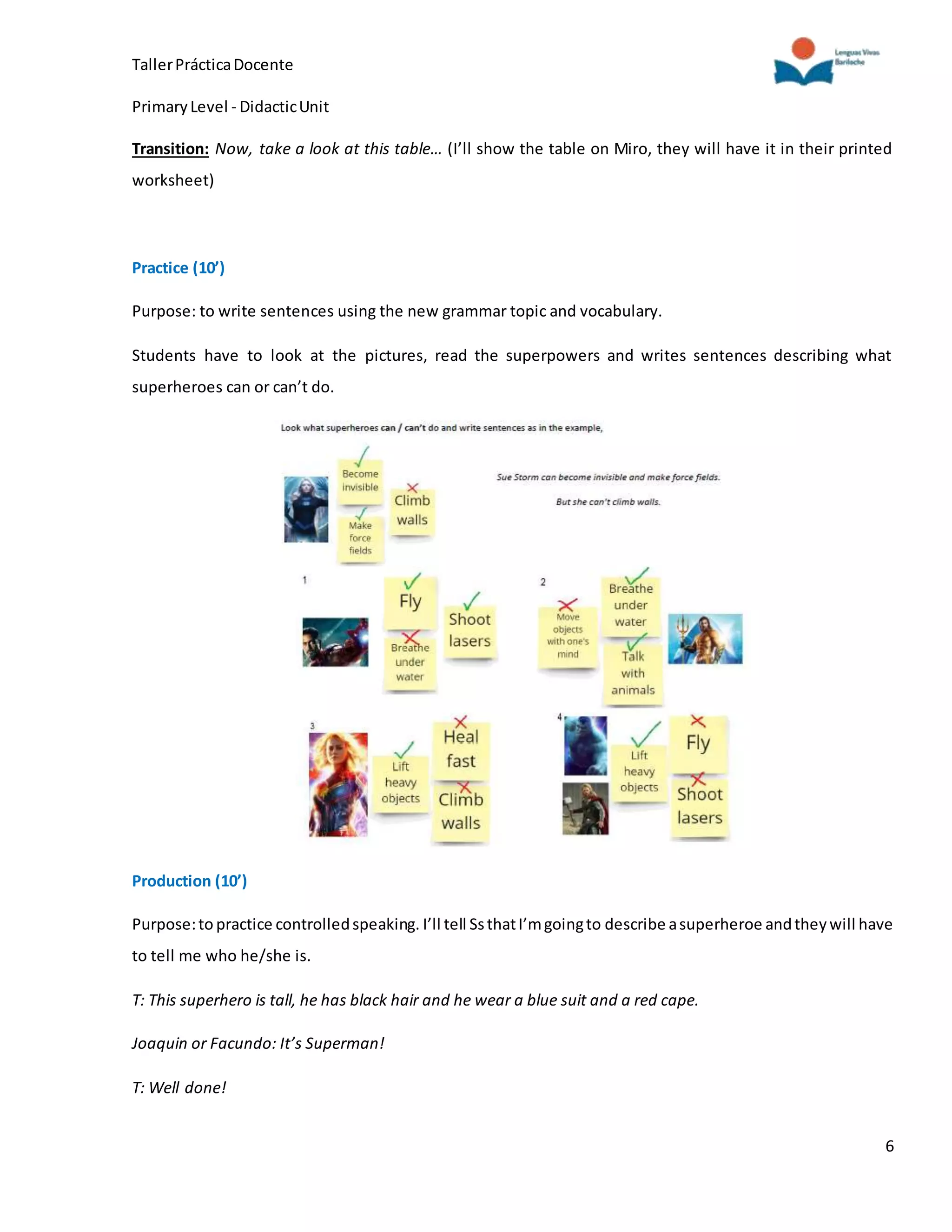 Didactic unit - Primary level | DOCX