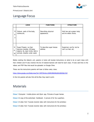 Didactic unit - Primary level | DOCX