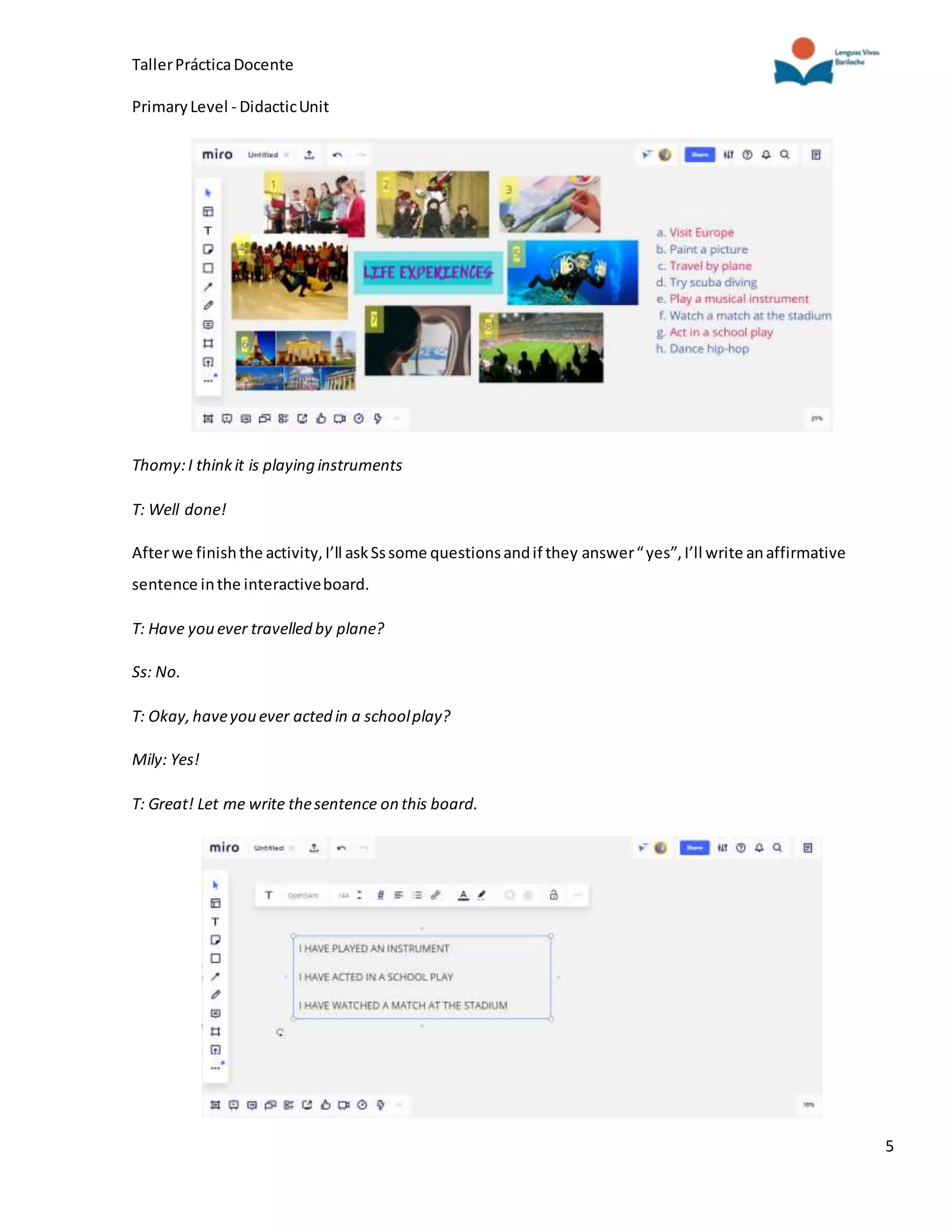 Mock didactic unit - Secondary level | PDF